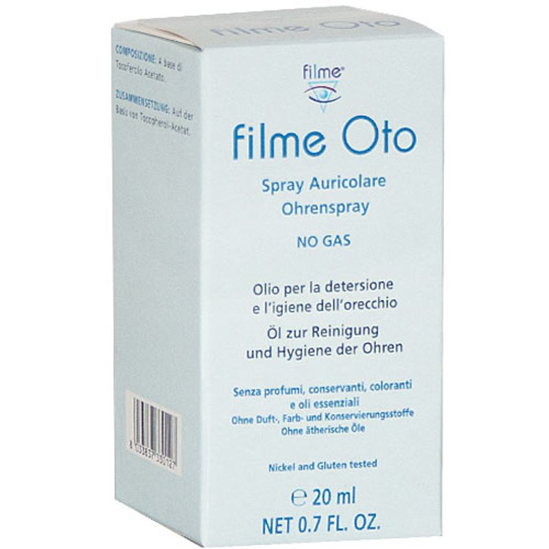 Filme Oto Spray Auricolare 20ml Detergente Orecchie Efficace | Amica ...