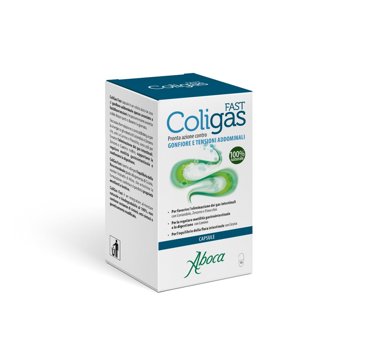 Aboca Coligas Fast 50 Capsule | Amica Farmacia – Amica Farmacia Online ...