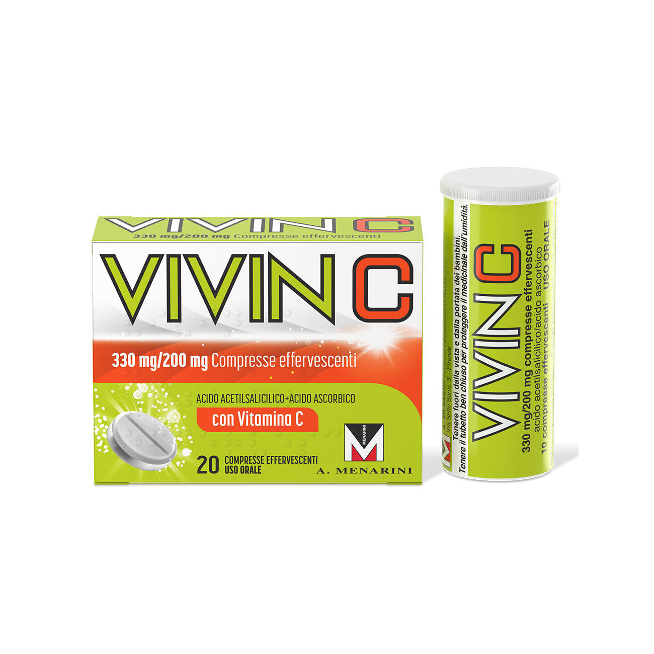 Vivin C 20 compresse effervescenti 330 mg + 200 mg | Amica Farmacia ...